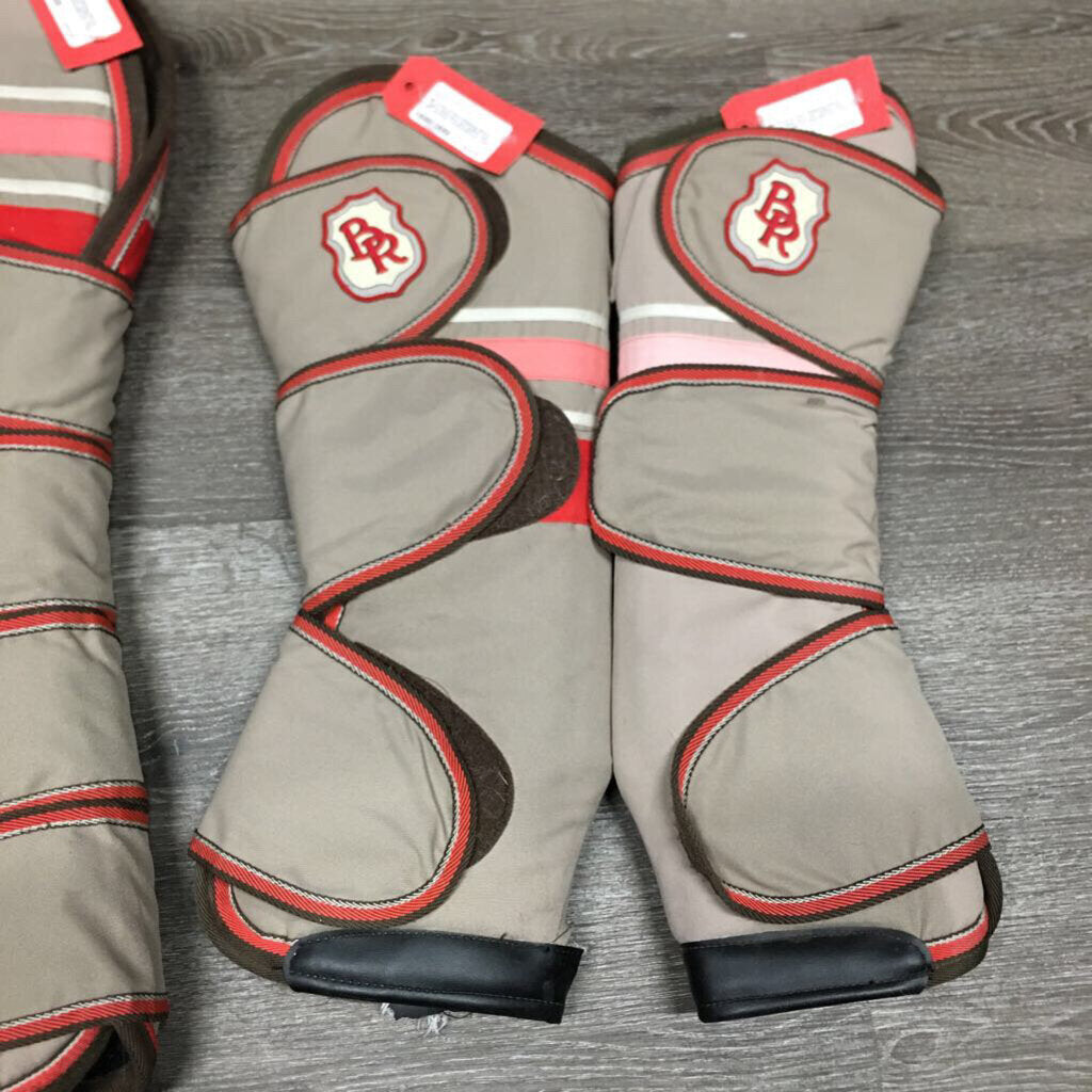 Front & Hind Shipping Boots *vgc,L Hind torn, mnr stains, hair, dirt ...