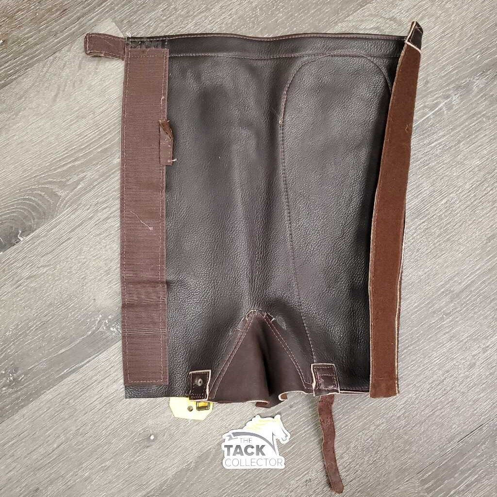 Thick Suede Half Chaps, velcro, velcro top, buckle bottom *xc, mnr rub ...