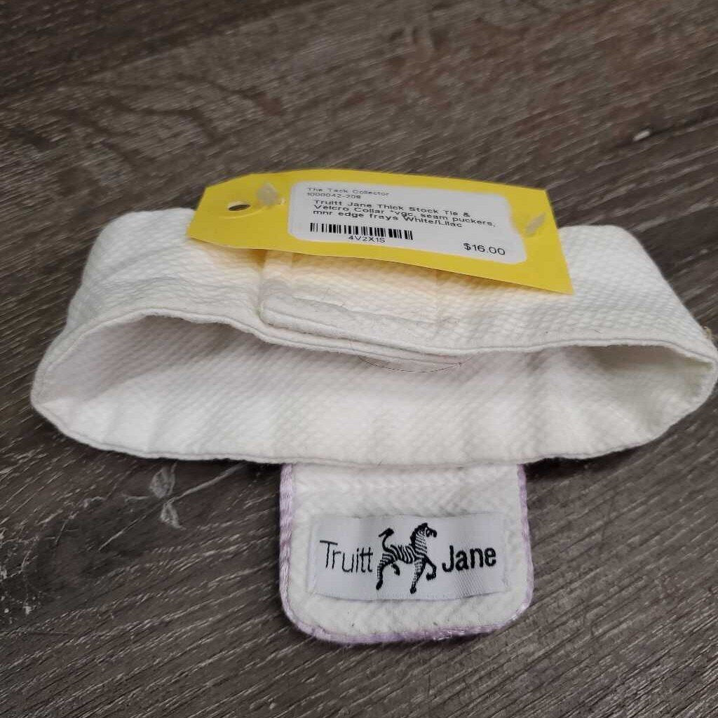 Thick Stock Tie & Velcro Collar *vgc, seam puckers, mnr edge frays ...