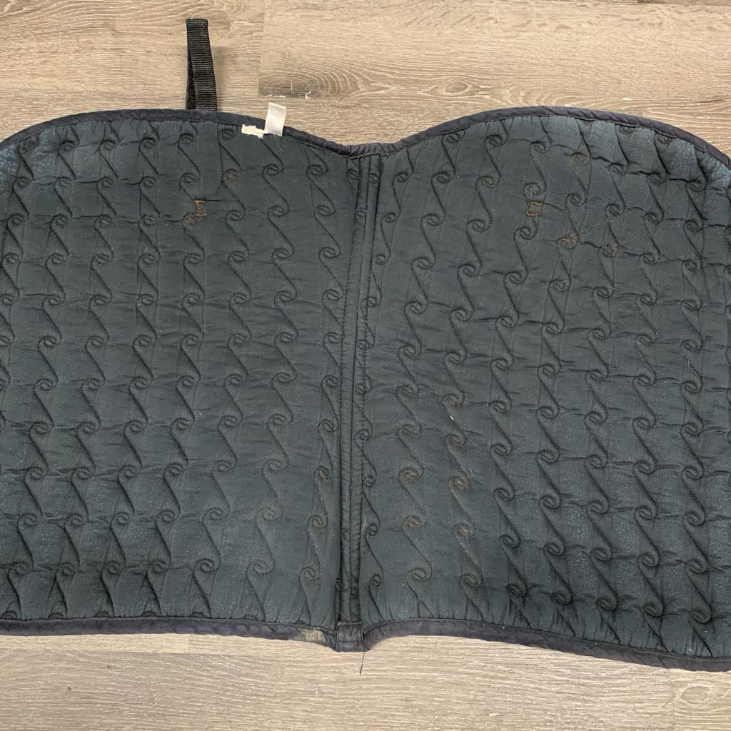 Quilt Jumper Saddle Pad 1x piping *gc, mnr dirt, faded, v. rubbed, hai ...