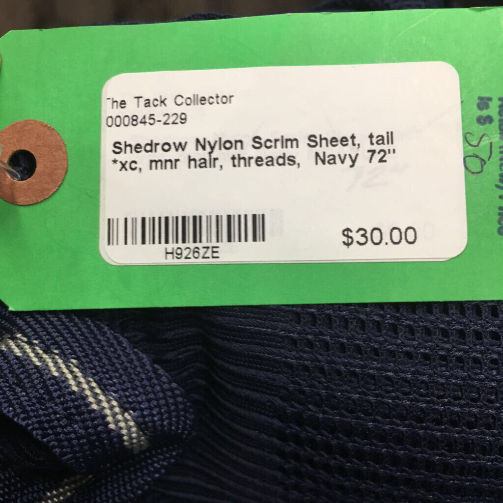 Nylon Scrim Sheet, tail *xc, mnr hair, threads | The Tack Collector