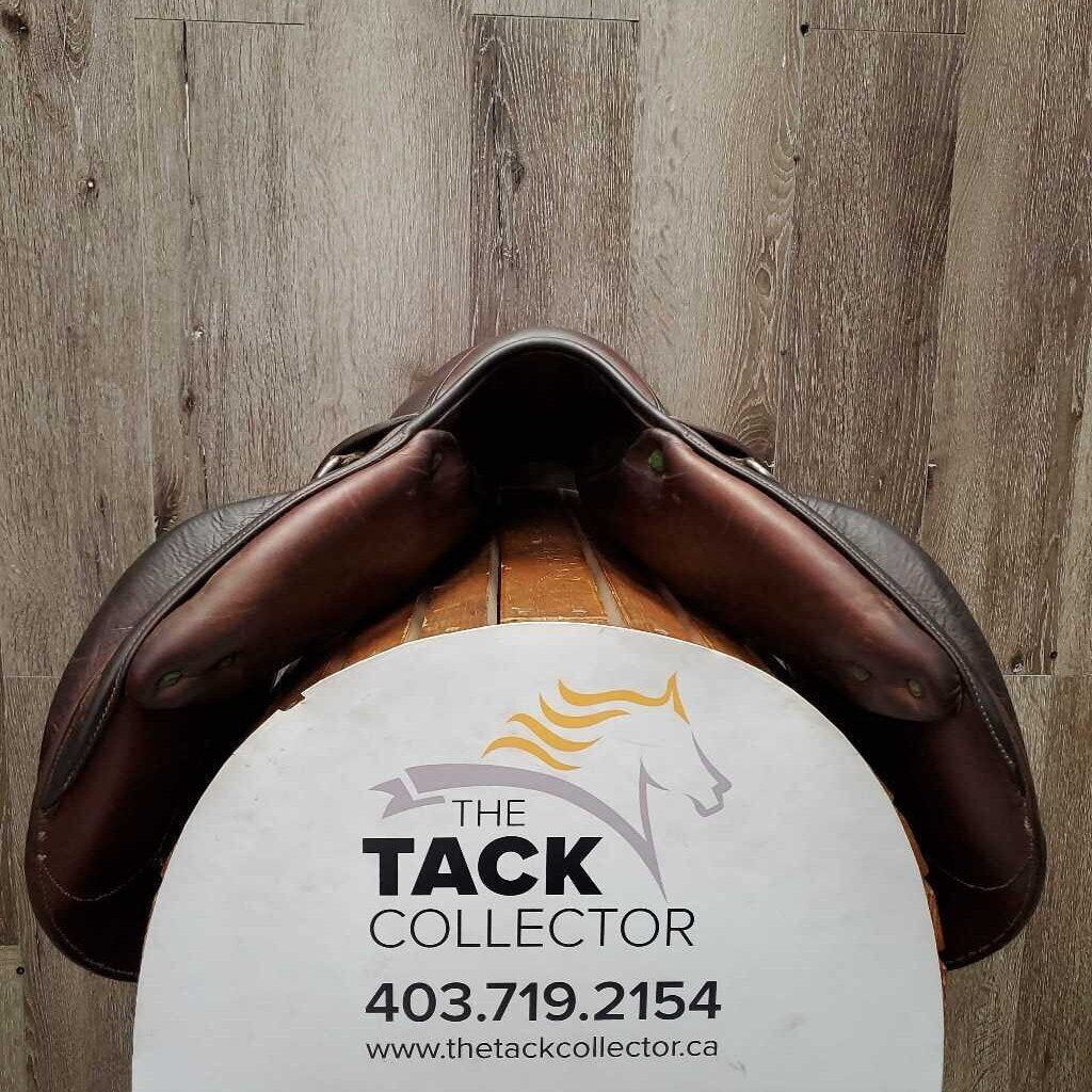 18" *W 6" Devoucoux Chiberta Monoflap Saddle, 2 Breastplate D Rings, G ...
