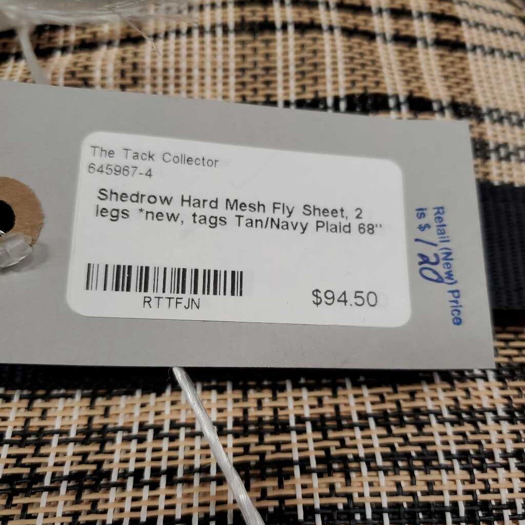 Hard Mesh Fly Sheet, 2 legs *new, tags | The Tack Collector