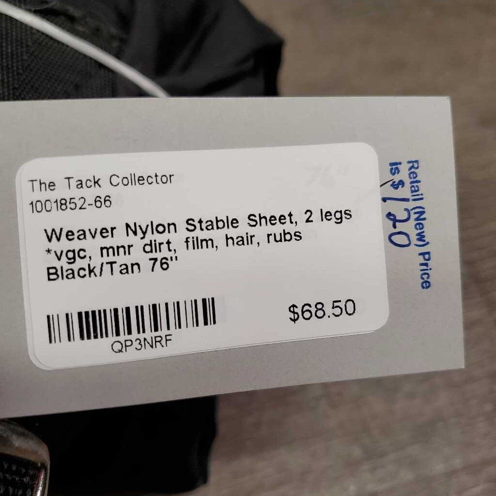 Nylon Stable Sheet, 2 legs *vgc, mnr dirt, film, hair, rubs | The Tack ...
