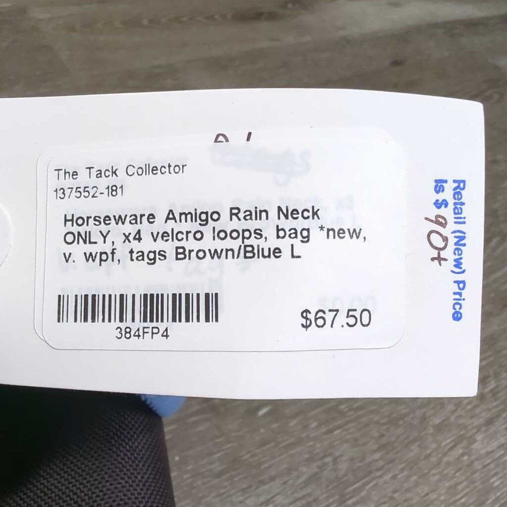 Rain Neck ONLY, x4 velcro loops, bag *new, v. wpf, tags | The Tack ...